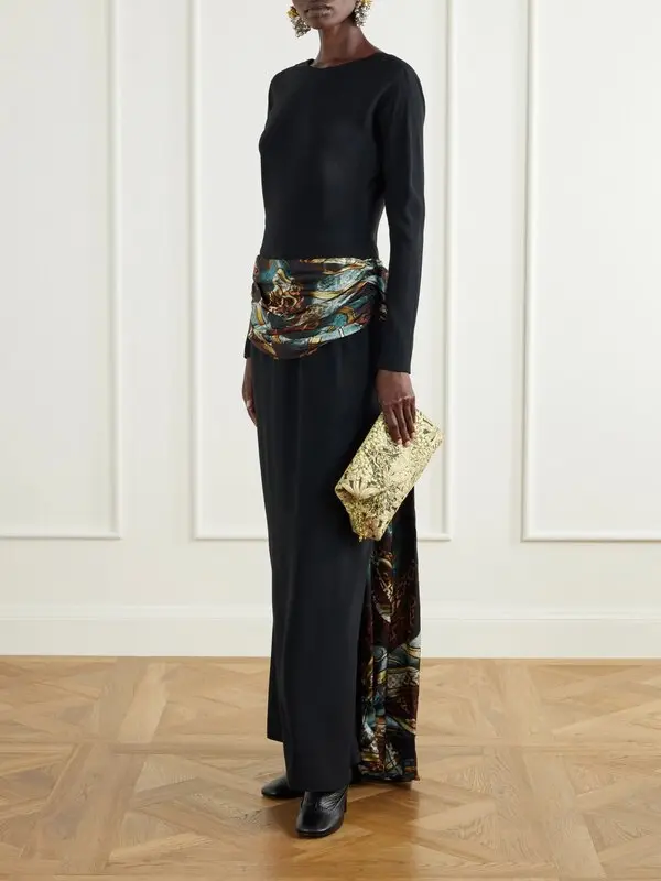 Dries Van Noten Floral-jacquard Shoulder Bag - No