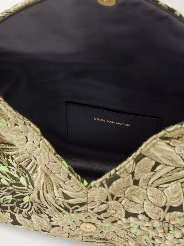 Dries Van Noten Floral-jacquard Shoulder Bag - No