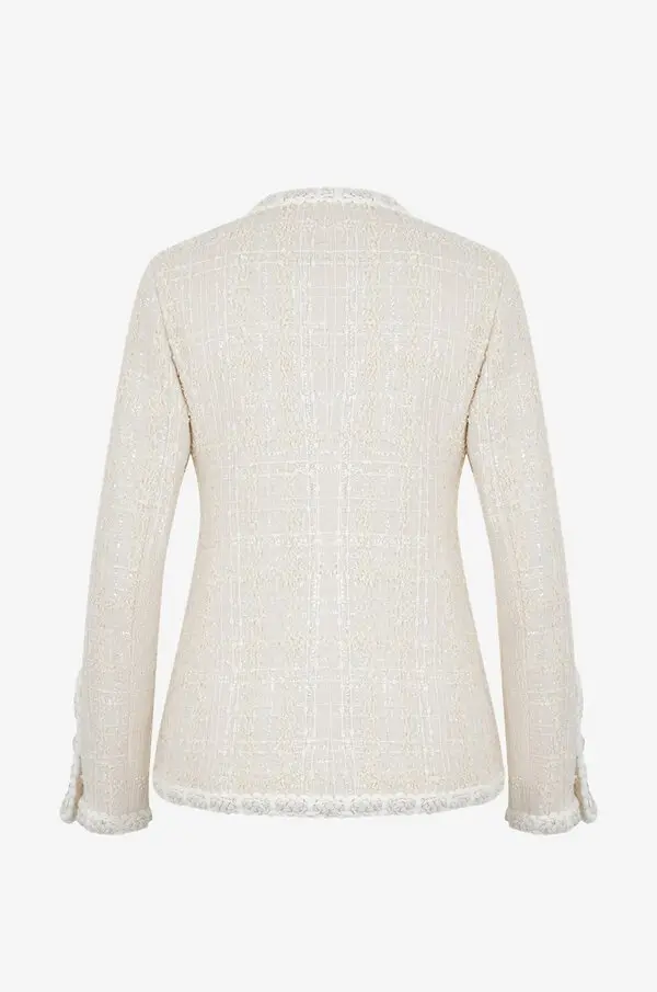 Giambattista Valli Cinched-waist Tweed Jacket
