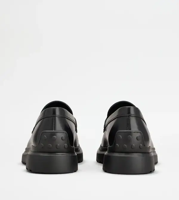TOD'S Moc Lettering Carrarmato Moccasins