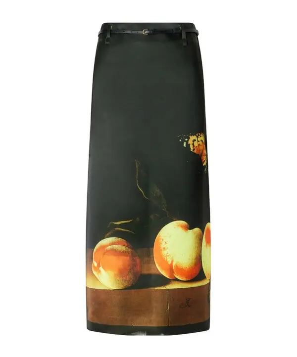 Dries Van Noten Long Printed Skirt