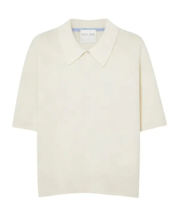FORTE_FORTE Short-sleeved Polo Shirt