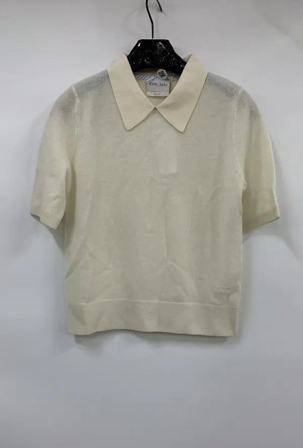 FORTE_FORTE Short-sleeved Polo Shirt