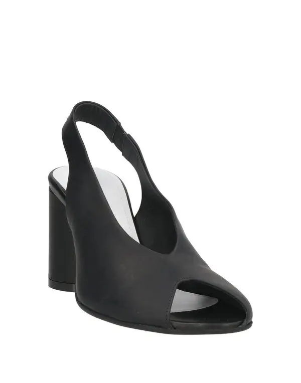 MAISON MARGIELA Solid Leather Backless Sandals