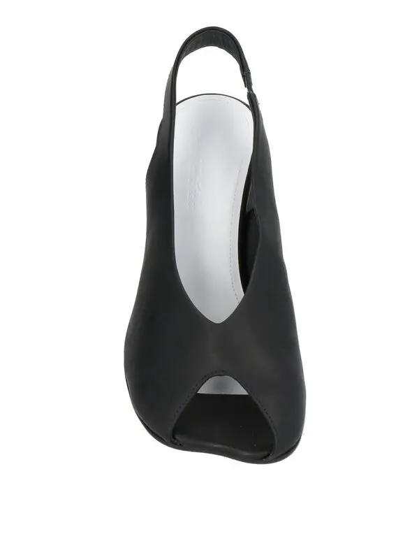MAISON MARGIELA Solid Leather Backless Sandals