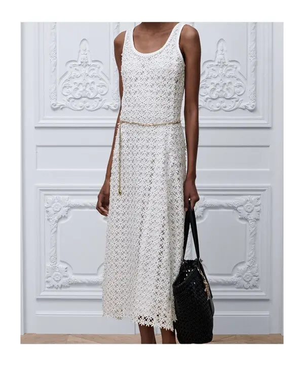 Dior Dioriviera Embroidered Mid-length Dress