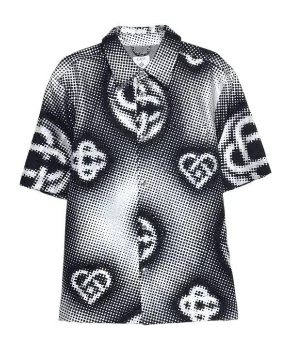 Casablanca Pearlescent Monogram-print Shirt