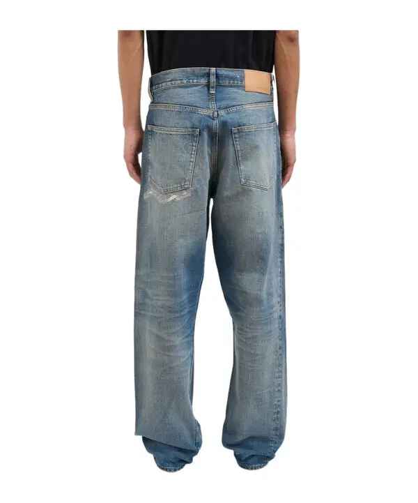 SUNFLOWER Wide Twist Cotton Jeans