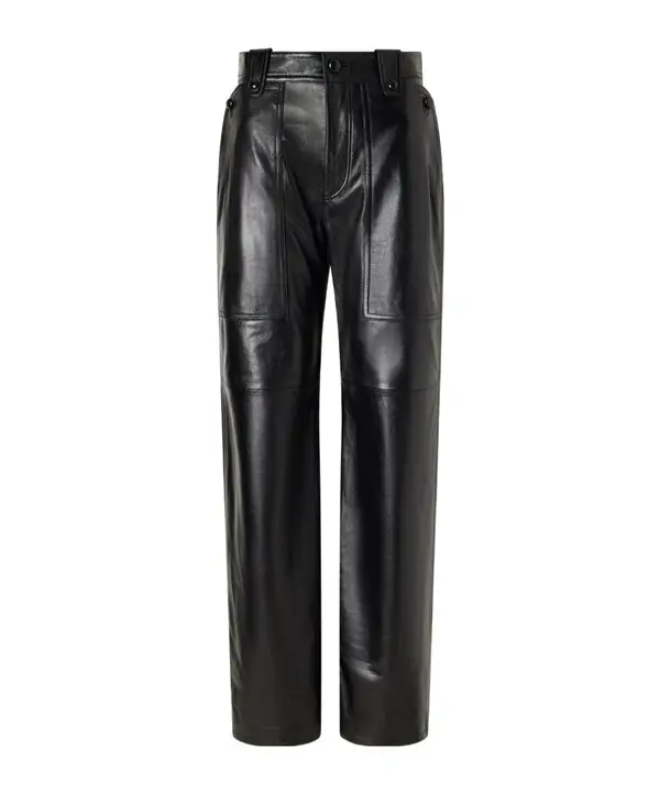 Isabel Marant Étoile Leather Wide-leg Pants