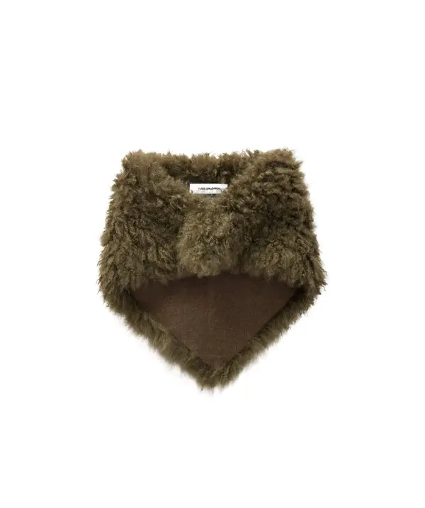 YVES SALOMON Shearling And Wool Scarf - No