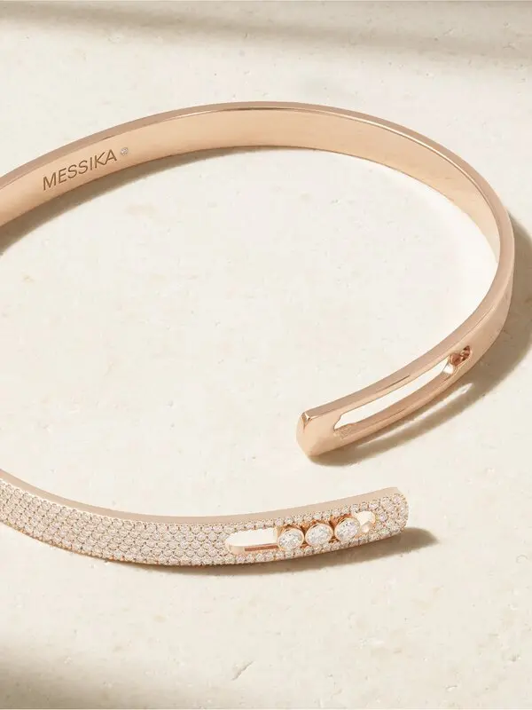 Messika Move Noa 18-karat Rose Gold Diamond Bracelet