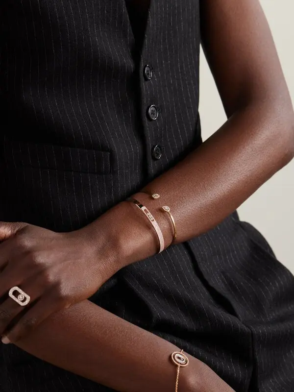 Messika Move Noa 18-karat Rose Gold Diamond Bracelet