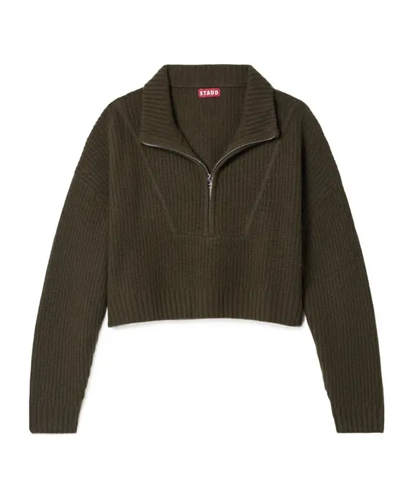 Staud Cashmere Short Sweater