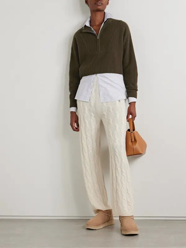 Staud Cashmere Short Sweater