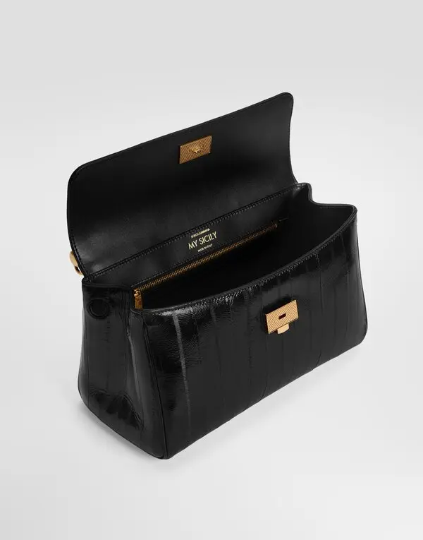 Dolce & Gabbana Medium My Sicily Eel Handbag
