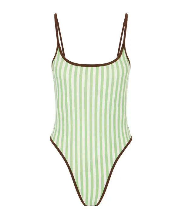 HAIGHT. Pipping Thidu Striped Swimsuit - No