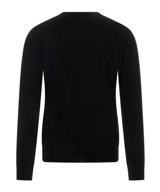 Kiton Crew Neck Long-sleeve Sweater - Black