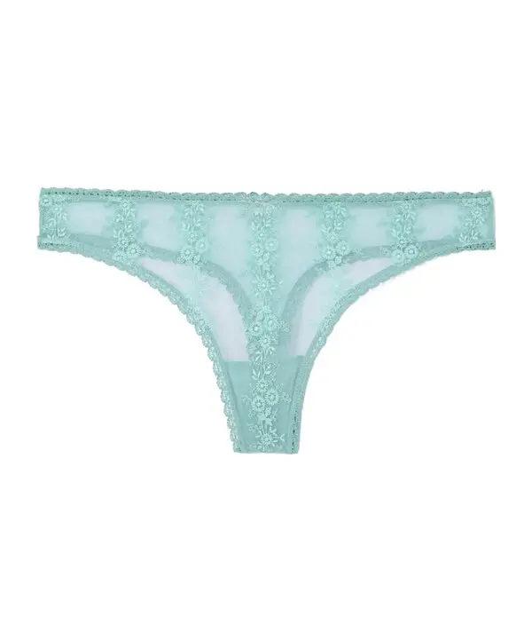 ERES Floral Embroidered Thong