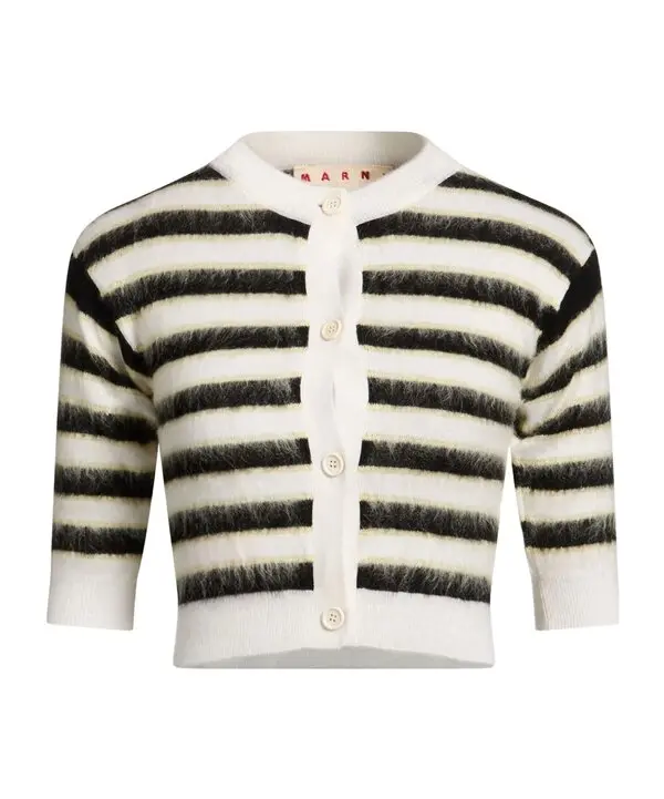 Marni Triped Short-sleeve Knitted Sweater - No