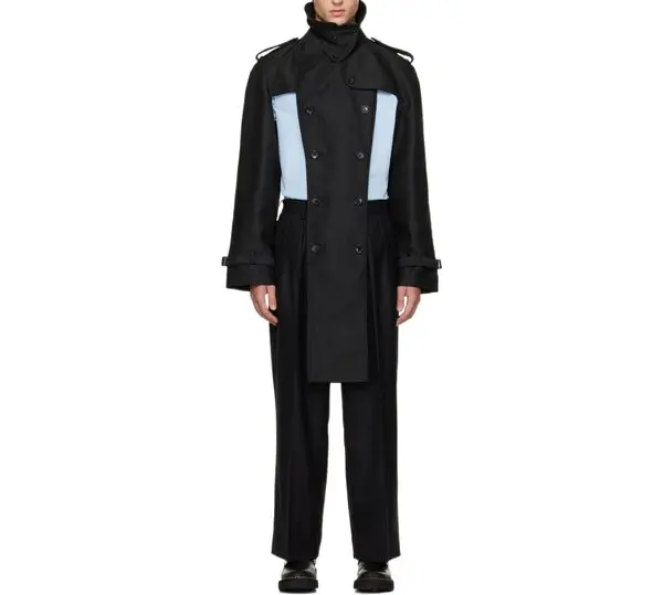 Comme Des Garçons Double-breasted Trench Coat