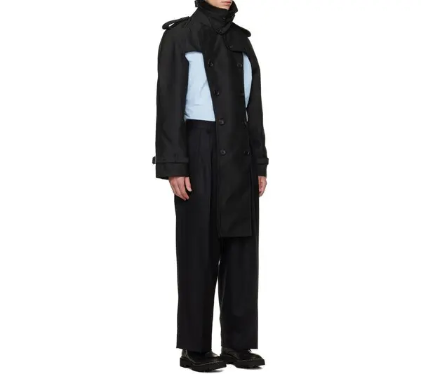 Comme Des Garçons Double-breasted Trench Coat