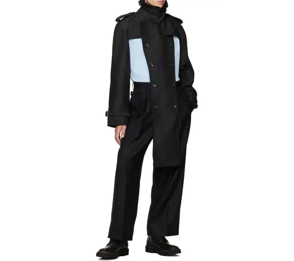 Comme Des Garçons Double-breasted Trench Coat