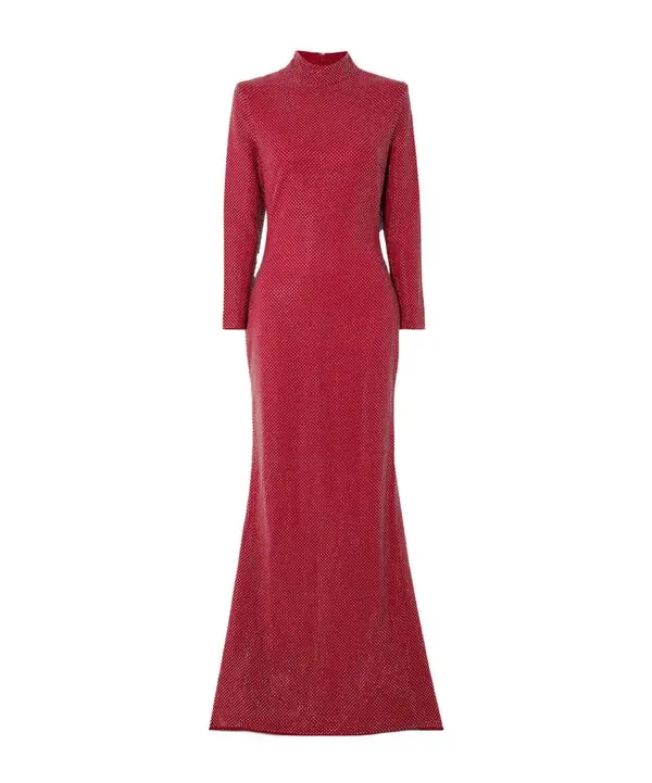 Solace Rhinestone Long Dress