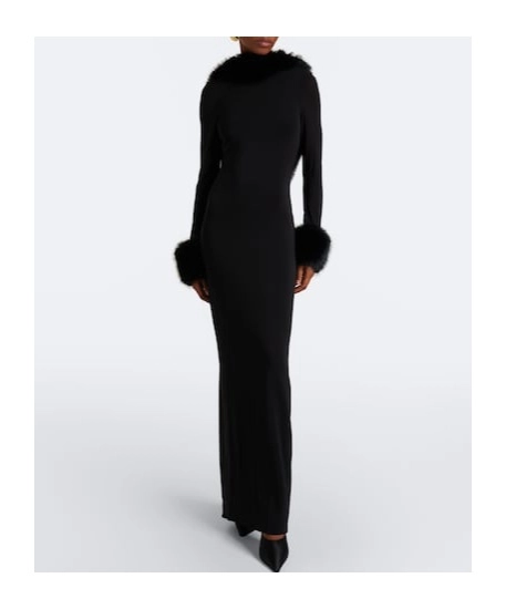 Nina Ricci Open-back Jersey Gown
