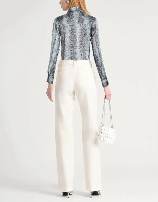 GANNI Snake-print Long-sleeve Shirt