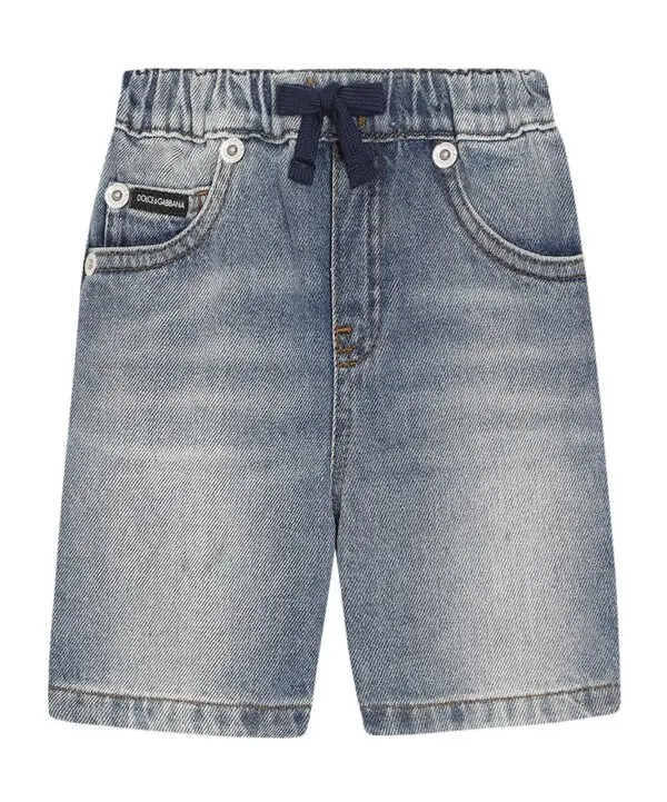 Dolce & Gabbana Denim Bermuda Shorts With Saltpepper Wash - Multi-colored