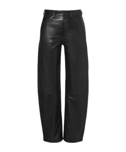 NILI LOTAN Leather Barrel-leg Pants - No