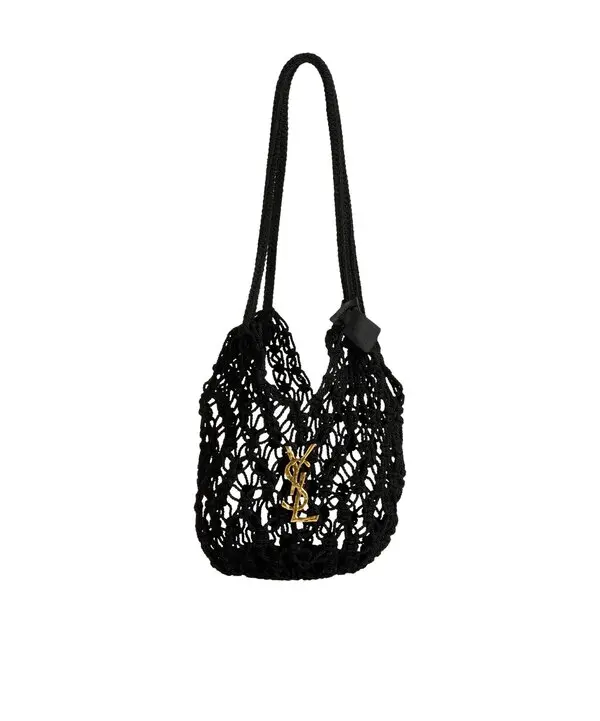 Saint Laurent Small-sized Perforated Bucket Bag