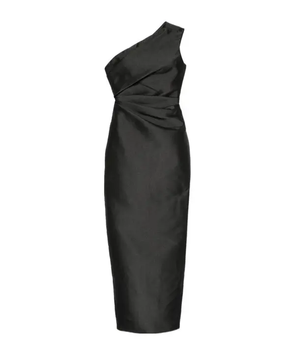 Solace One-shoulder Pleated Maxi Dress