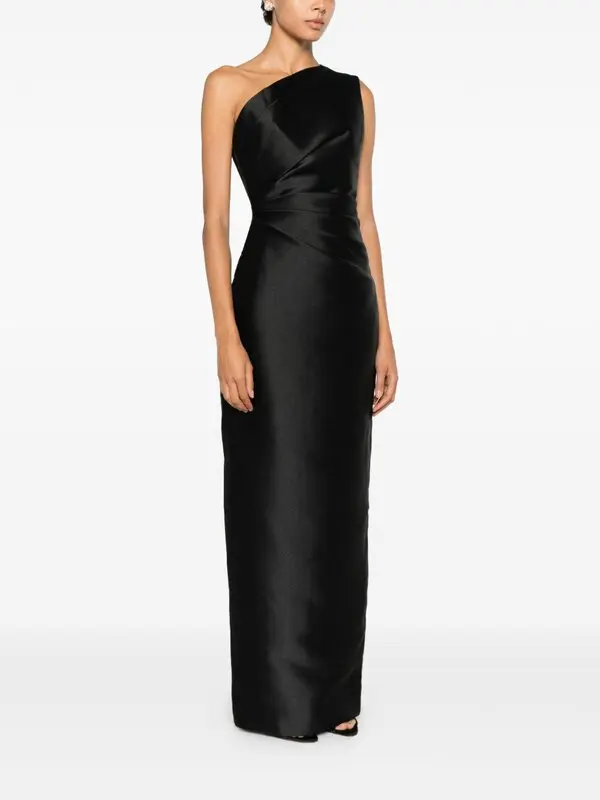Solace One-shoulder Pleated Maxi Dress