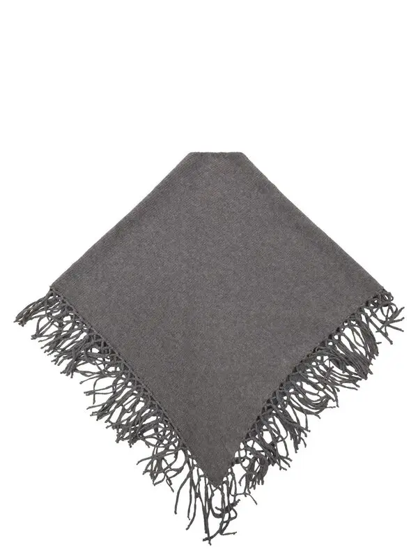 Max Mara Fringed Wool Shawl Camel - No