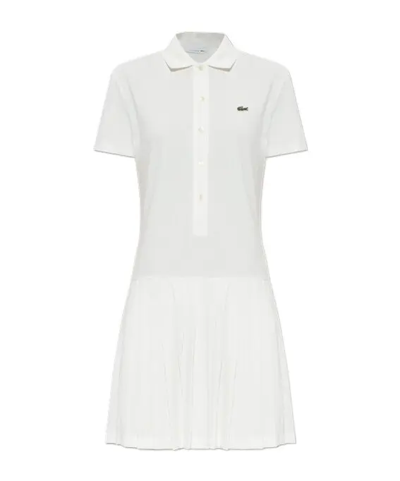 Lacoste Pleated-skirt Polo Mini Dress