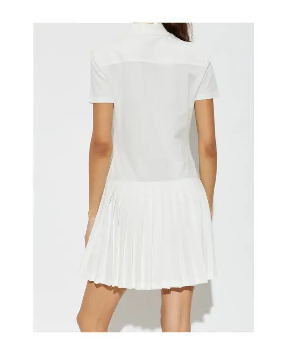 Lacoste Pleated-skirt Polo Mini Dress