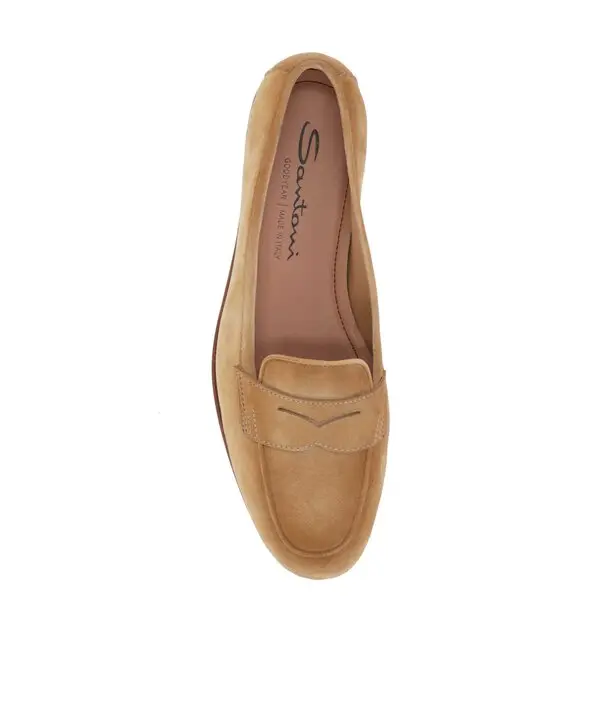 Santoni Penny Loafer Flat Shoes