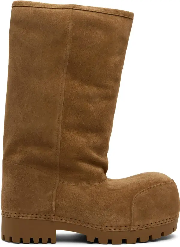 Balenciaga Alaska Fur High Boots