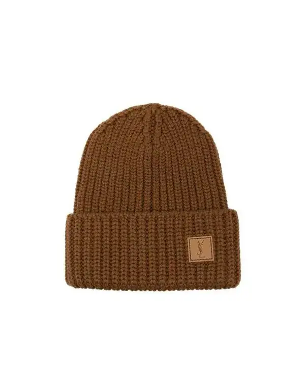 Saint Laurent Ribbed Knit Logo Patch
