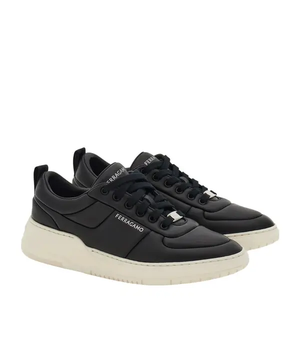 FERRAGAMO Logo Printed Lace-up Sneakers