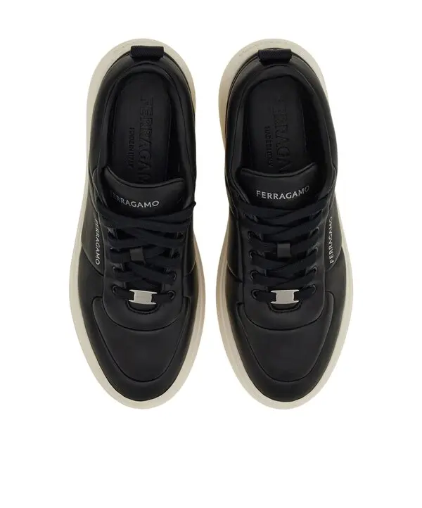 FERRAGAMO Logo Printed Lace-up Sneakers