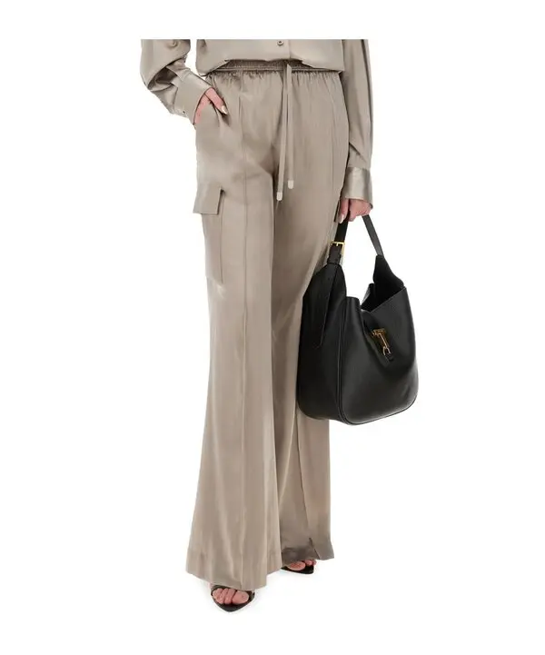 TOM FORD Satin Drawstring Cargo Pants