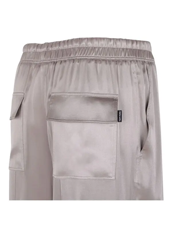 TOM FORD Satin Drawstring Cargo Pants