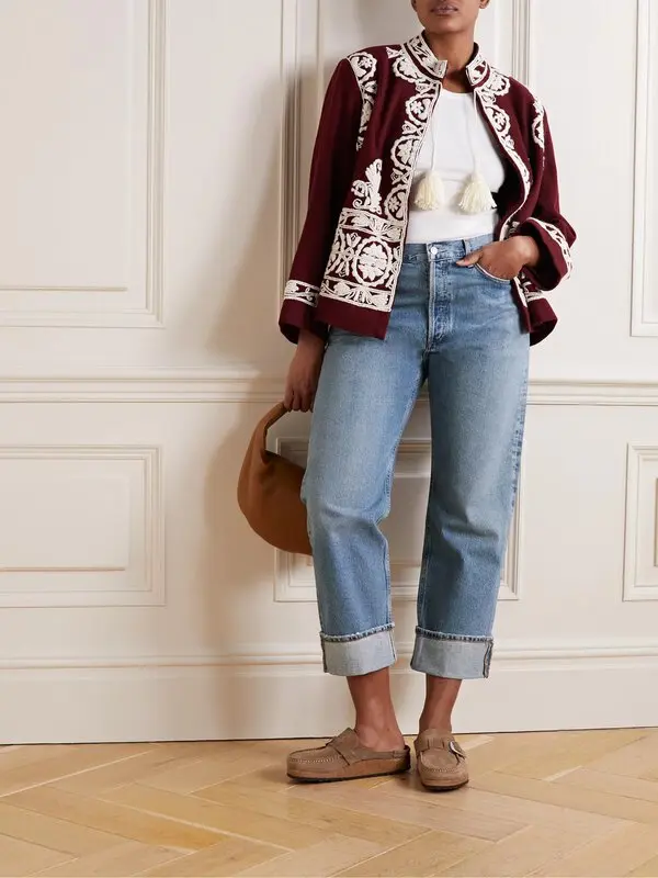 AGOLDE Straight-leg Cropped Jeans