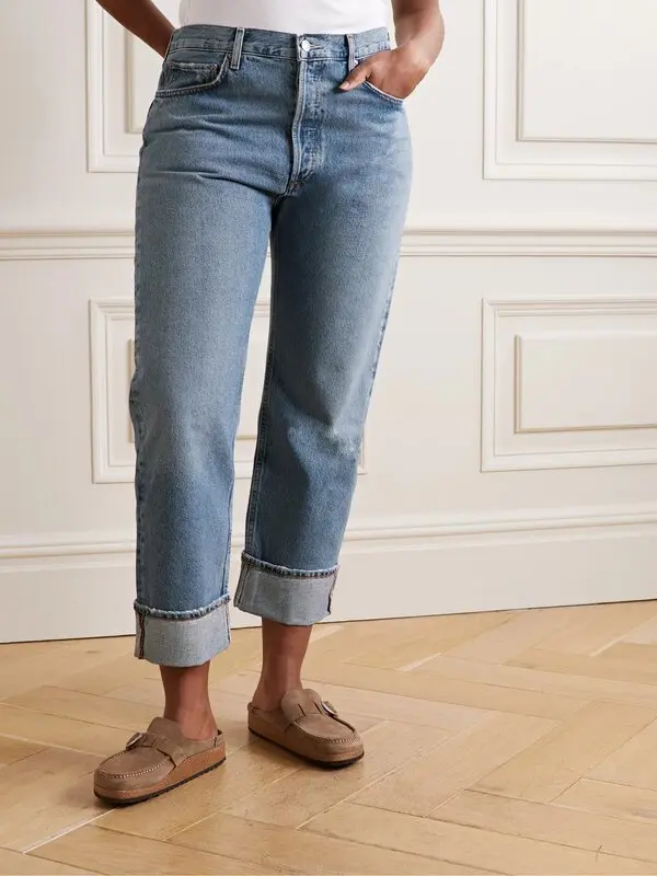 AGOLDE Straight-leg Cropped Jeans