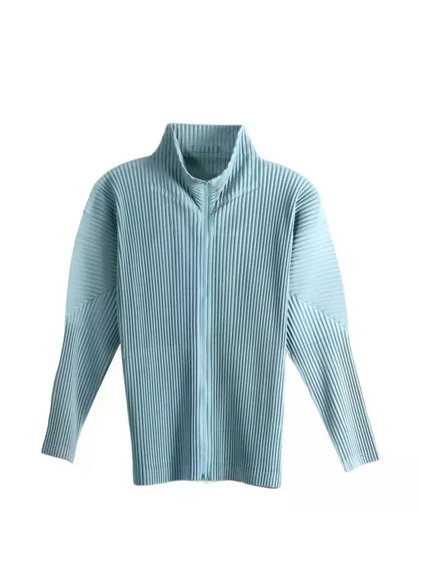 Issey Miyake Pleated Zip-up Jacket