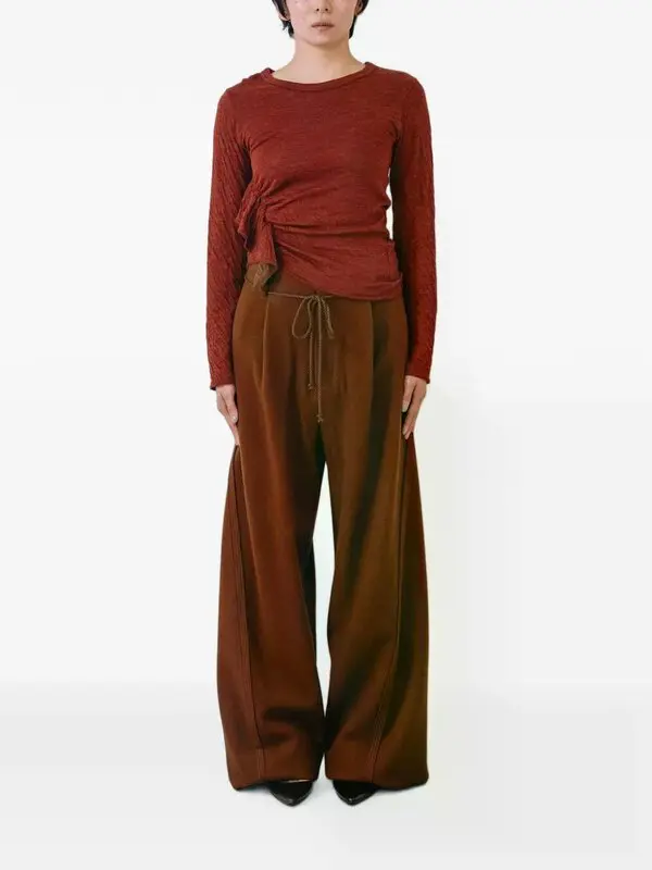 MULLER OF YOSHIOKUBO Mellow Belted Side-line Trousers