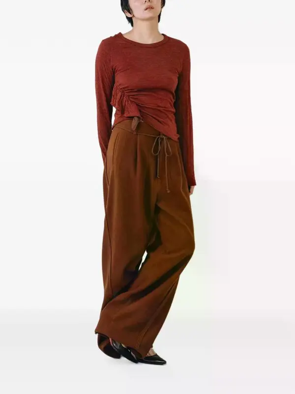 MULLER OF YOSHIOKUBO Mellow Belted Side-line Trousers