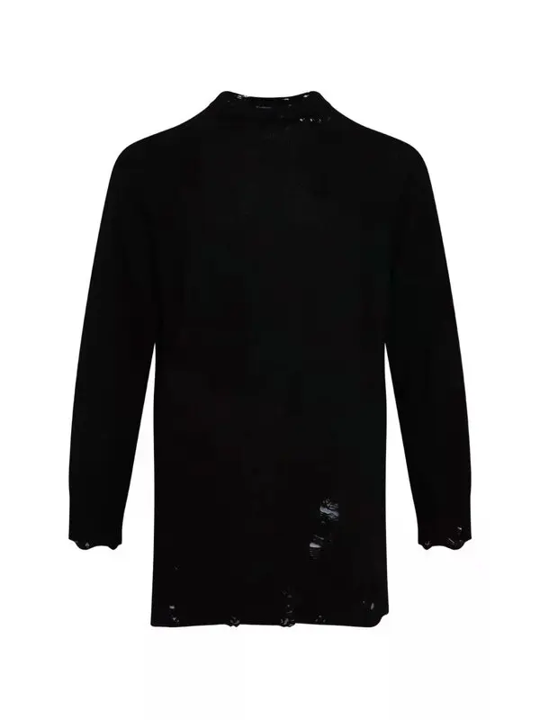 Yohji Yamamoto Distressed Wool Sweater